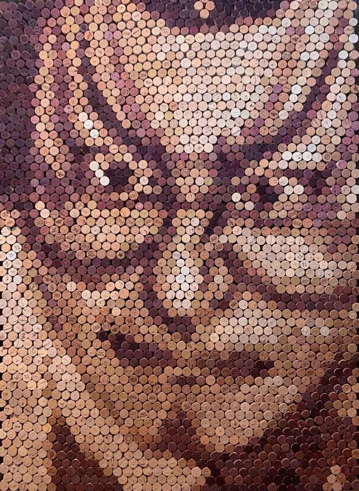 Cork Artist - Bespoke Wine Cork Portrait Art
