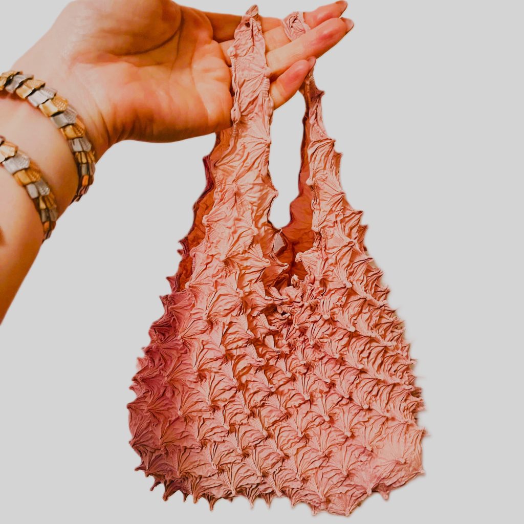 Spiky Shibori Handbag | 500 years of Japanese Tie Dye Technique