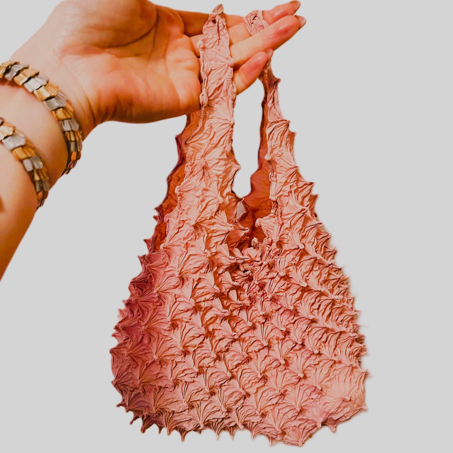 Spiky Shibori Handbag | 500 years of Japanese Tie Dye Technique