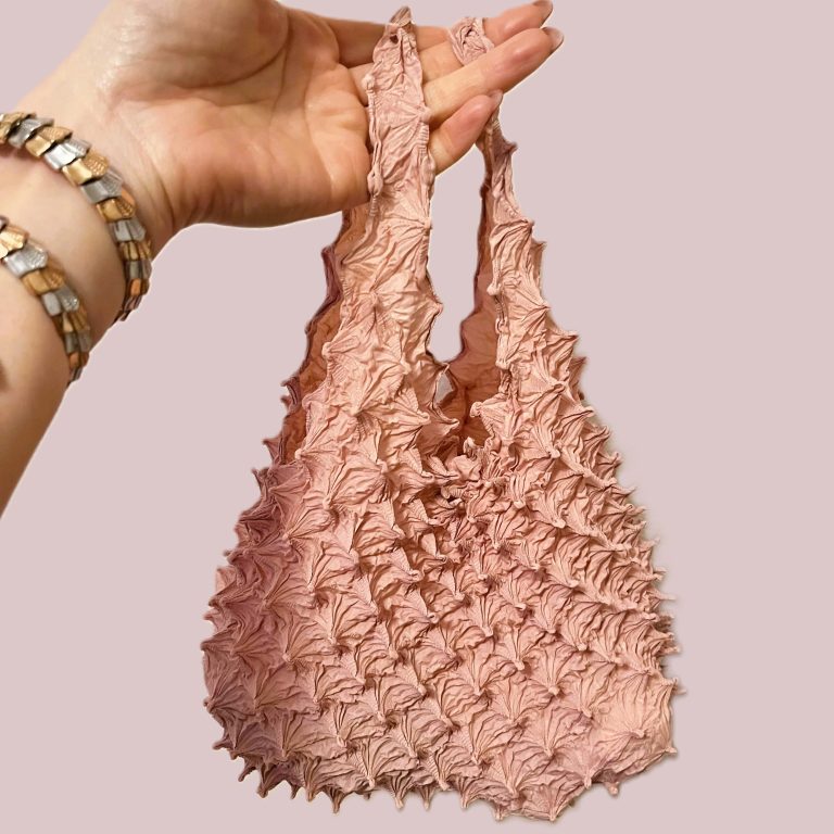 Stretchy Shibori Bag - Handcrafted by Japanese Craftsmen