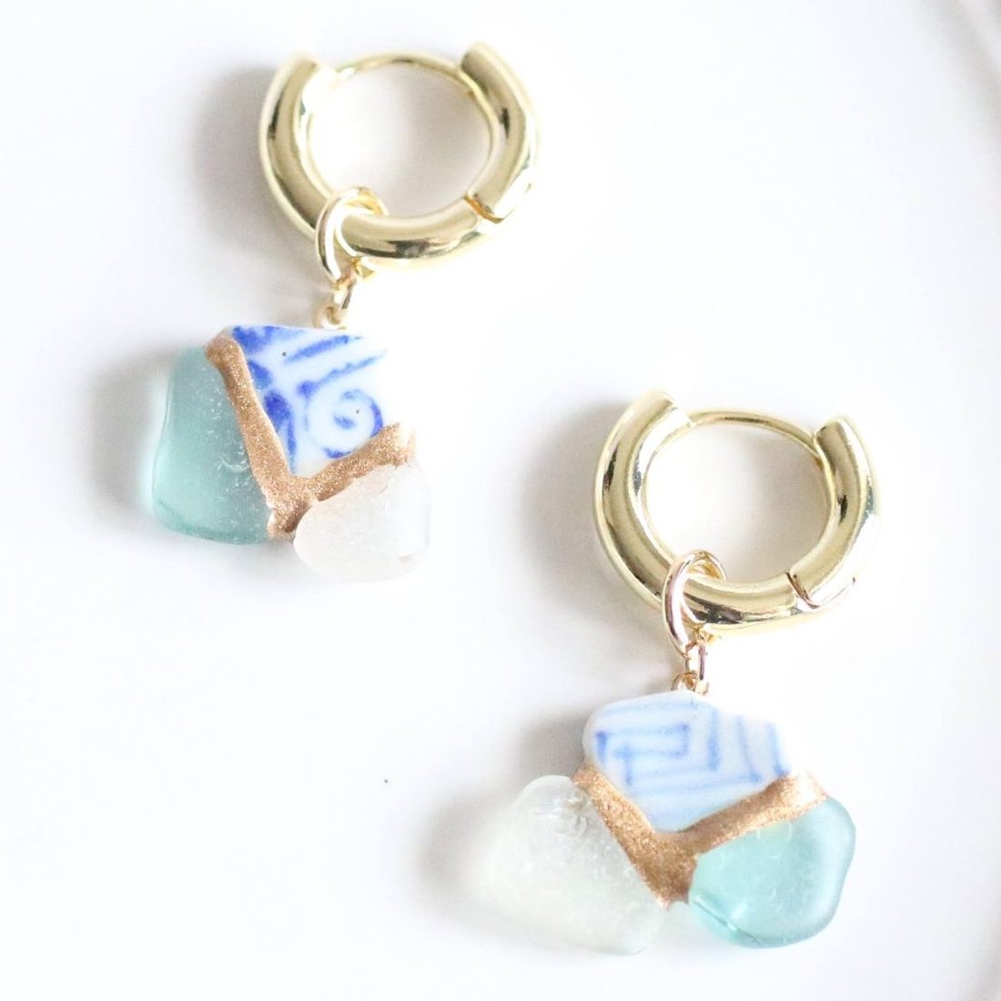 Kintsugi Dangle Earrings I Old Meets New